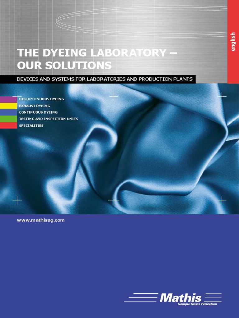 Mathis Machine Brochure | PDF | Dyeing | Worsted