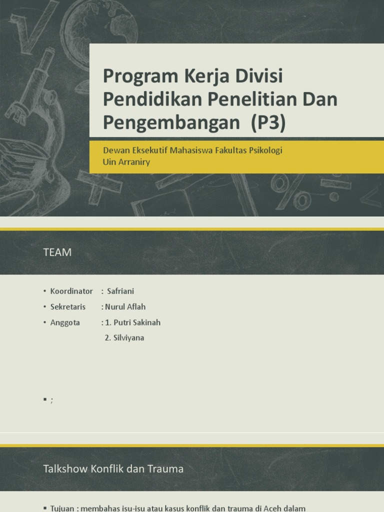 Program Kerja Divisi P3 Fix | PDF