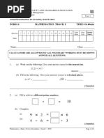ICSE Class 4 Maths Sample Paper | PDF | Fraction (Mathematics) | Numbers