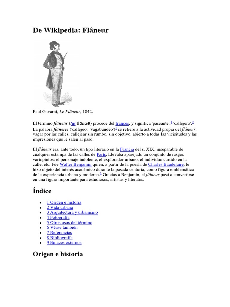 Flaneur Definición | PDF | Science | Ciencia filosófica