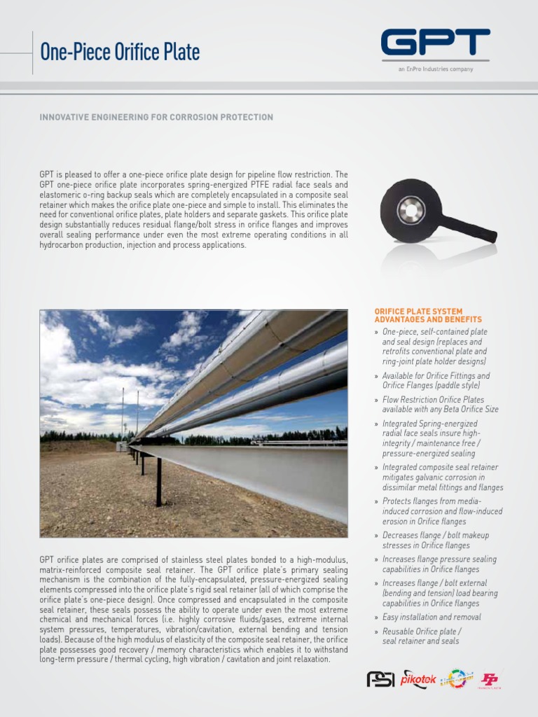 One-Piece Orifice Plate: Innovative Engineering For Corrosion ...