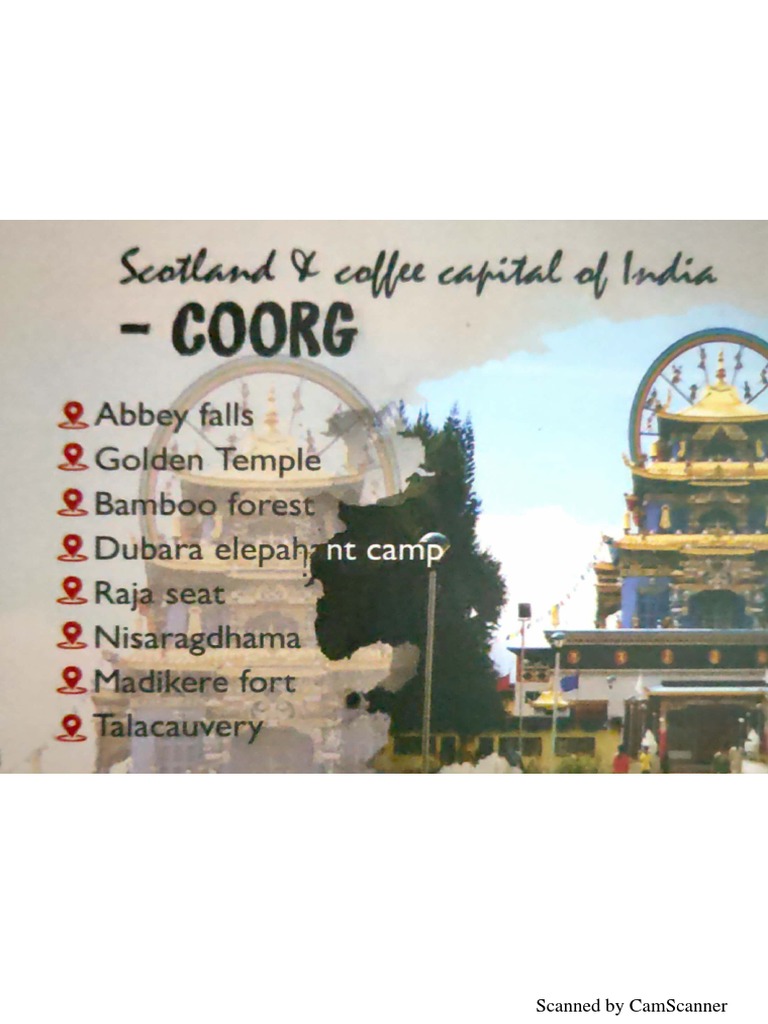 Coorg Places | PDF