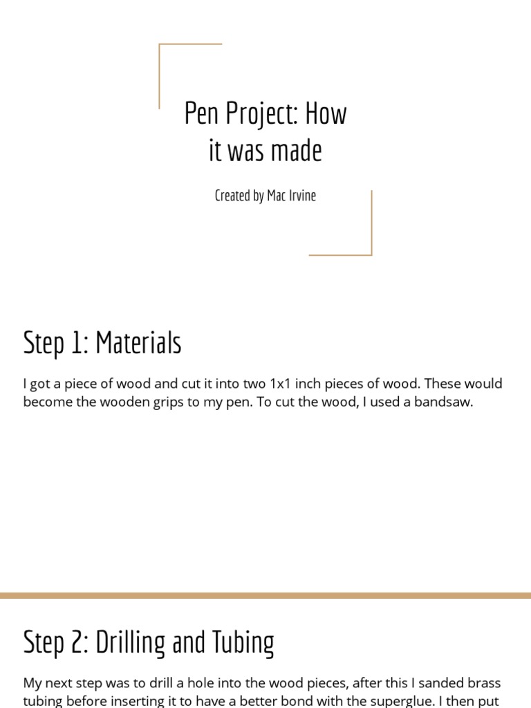 Pen Project | PDF