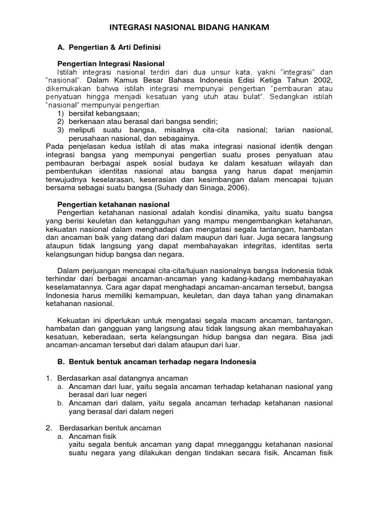 Strategi Hankam Nasional | PDF