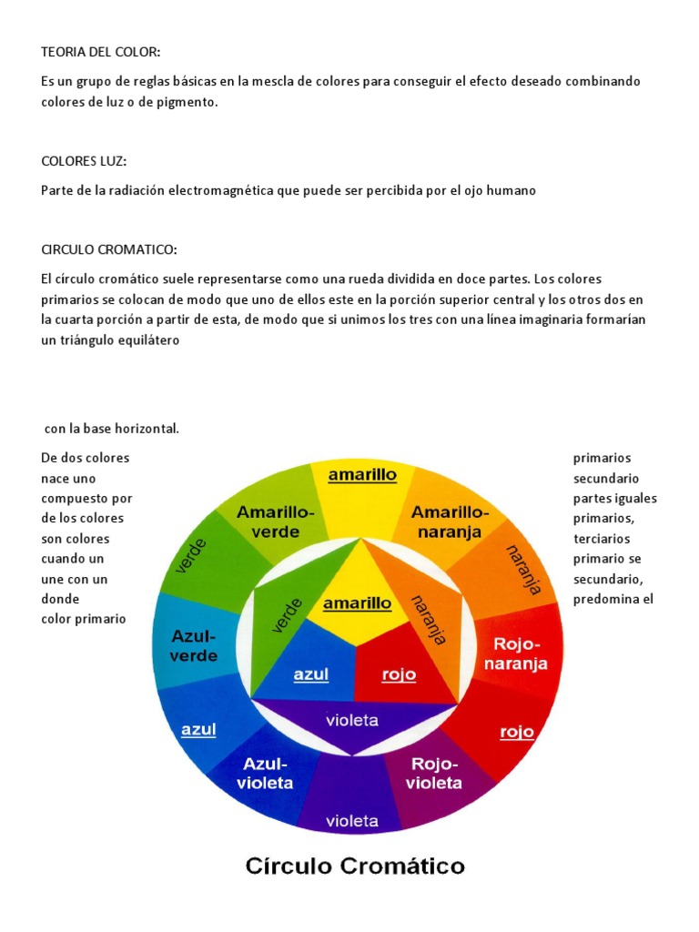 Colorimetría Básica | PDF | Color | Azul