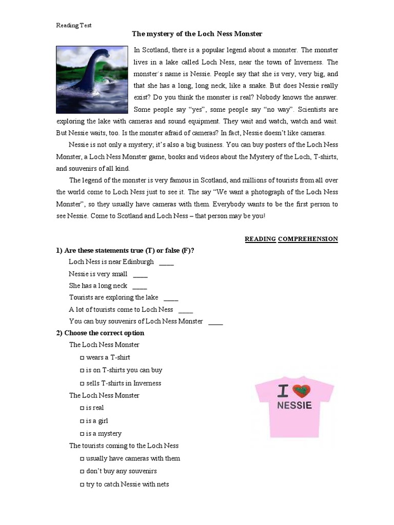 The Mystery of The Loch Ness Monster | PDF | Loch Ness Monster ...