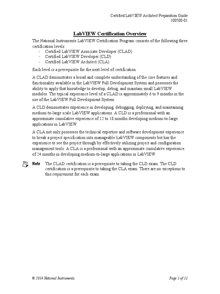 LabVIEW Exam CLA Prep Guide | PDF | Application Programming Interface ...