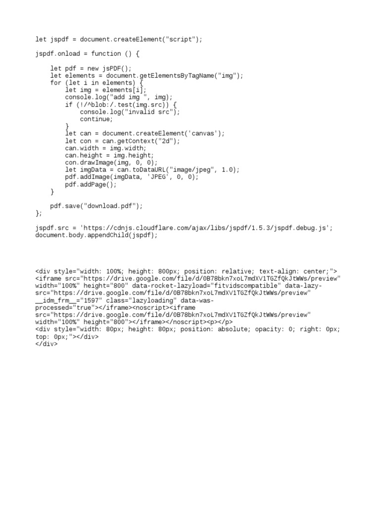 Code For Download PDF Files On Google Drive (UnDownloadable) | PDF