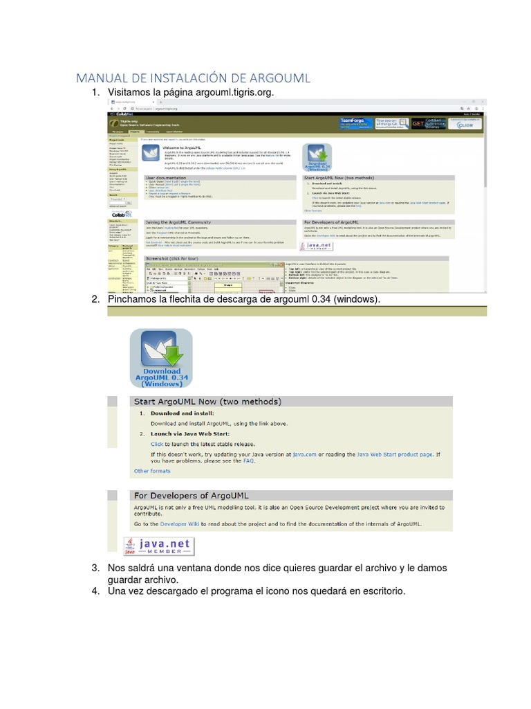 Manual de Instalacion de Argo Uml | PDF
