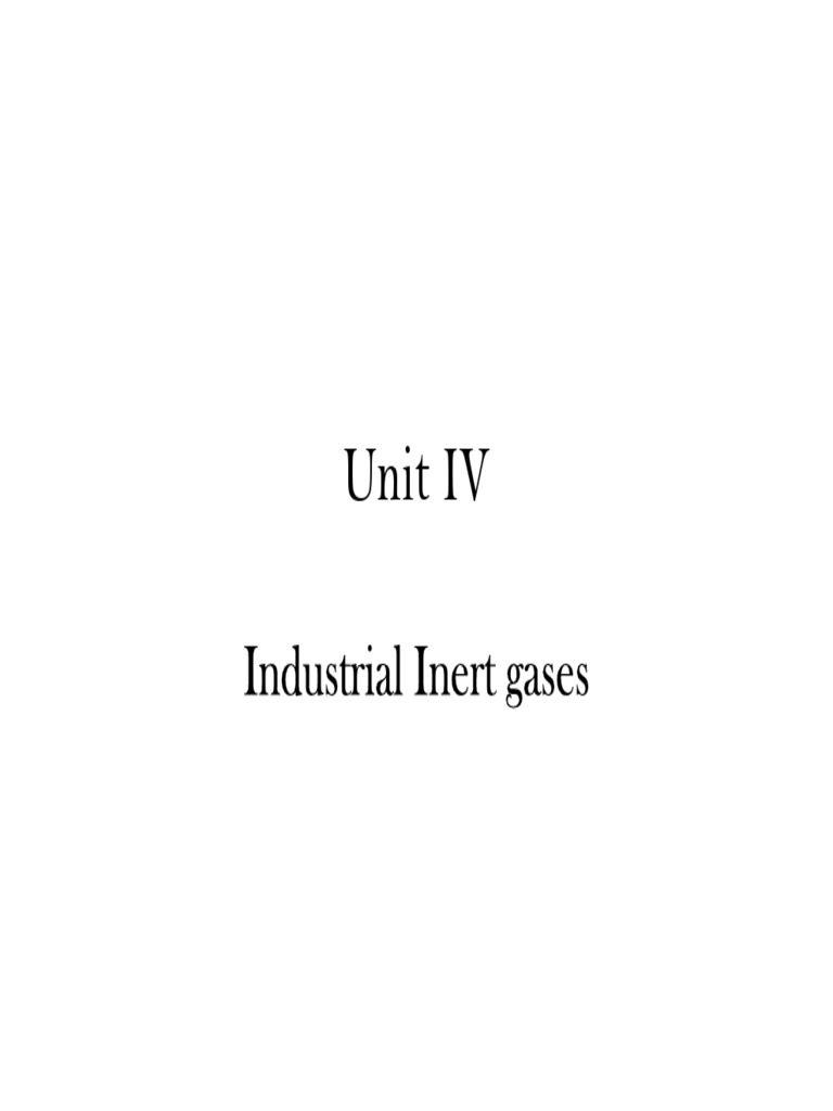 Inert Gases | PDF | Argon | Phases Of Matter