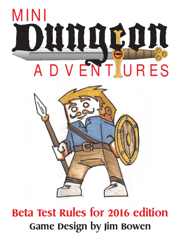 Mini Dungeon Adventures Beta Rules | PDF | Role Playing Games | Fantasy