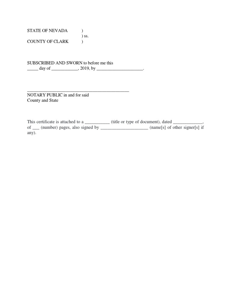 Notary Wording | PDF