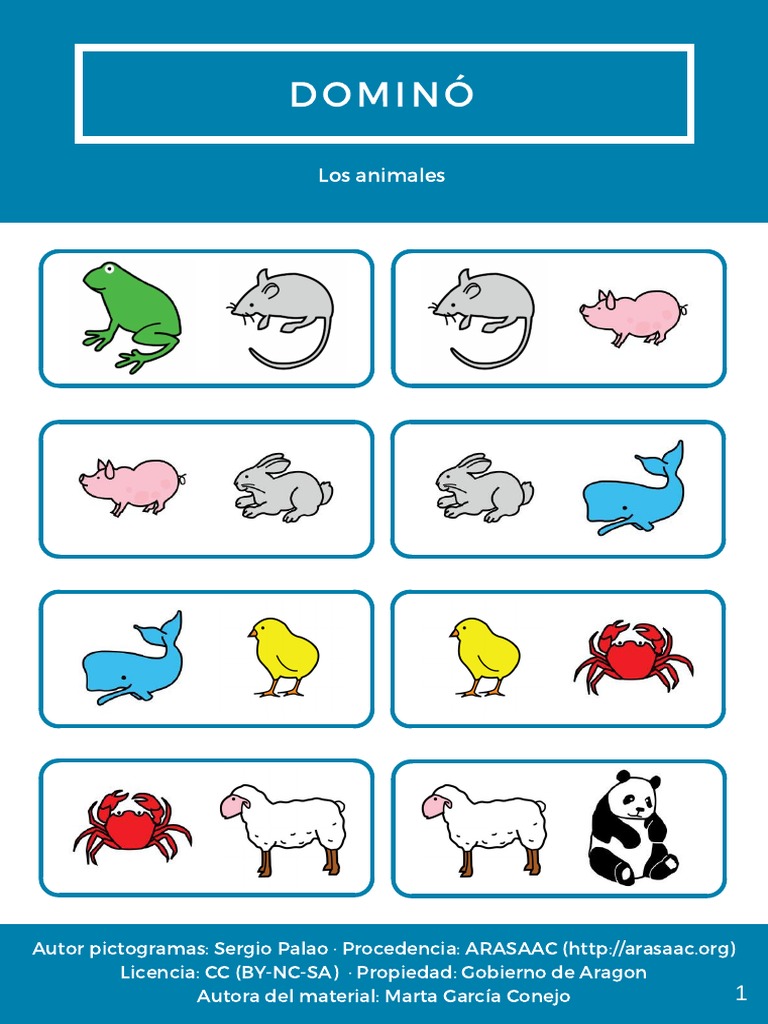 Domino de Los Animales | PDF