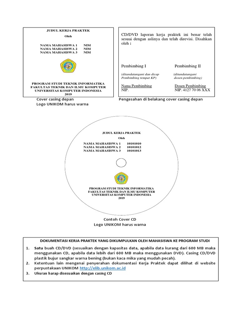 Contoh Cover CD KP | PDF