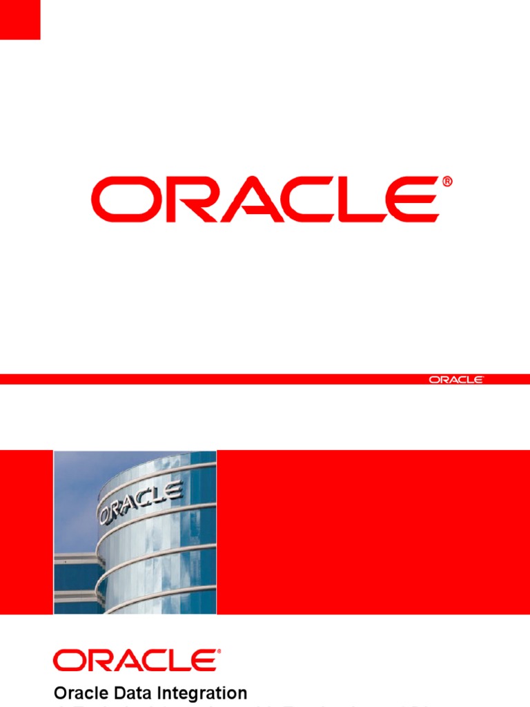 Oracle Data Integrator Enterprise Edition - Sales Presentation-2009-01 ... Oracle Data Integrator Enterprise Edition - Sales Presentation-2009-01 ...