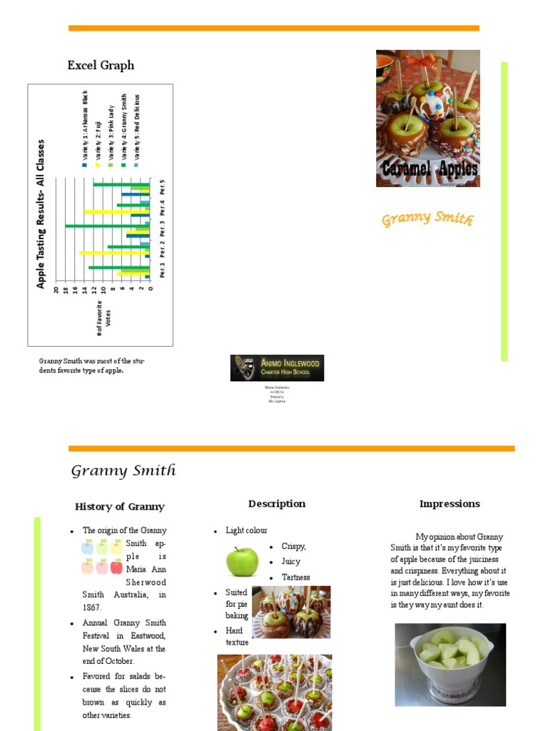 Maria Gutierrez Apple Brochure | PDF | Apple | Food And Drink Preparation