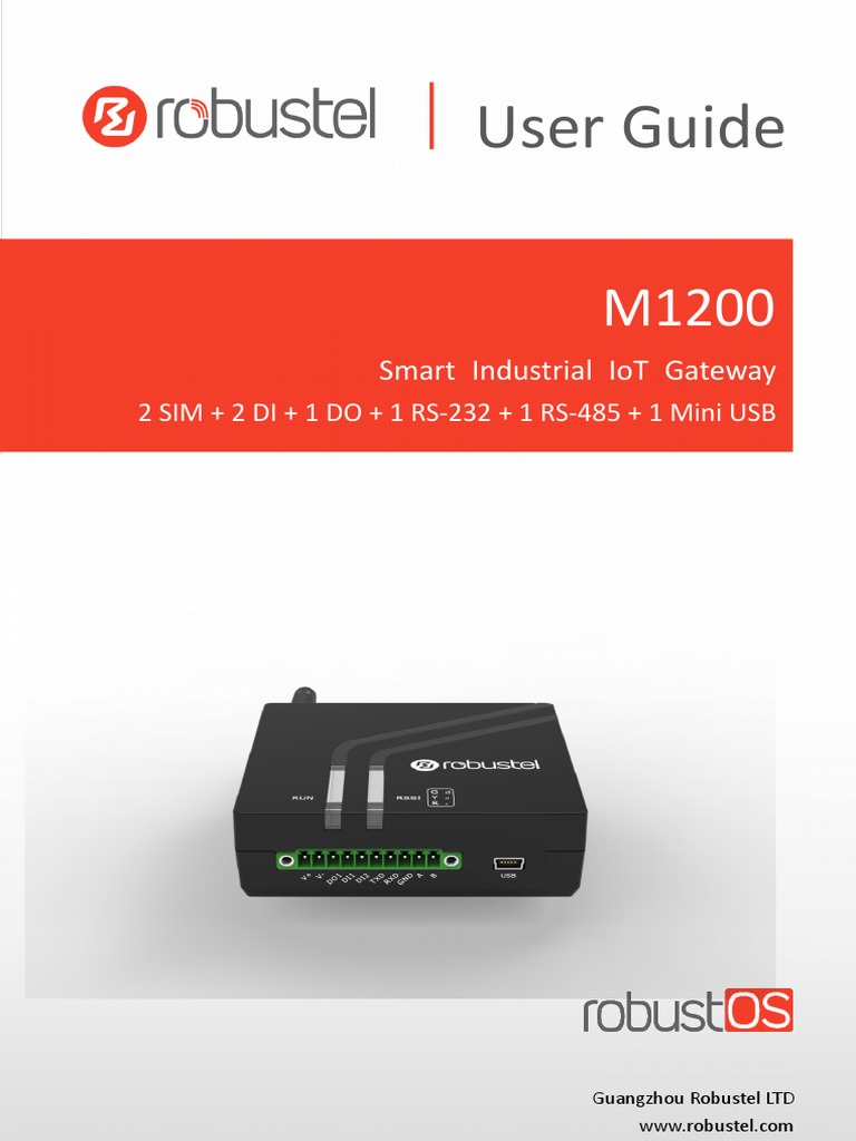 Install and Use Robustel m1200 | PDF | Login | Computer Network
