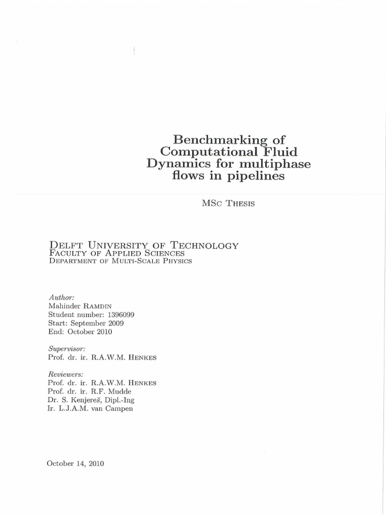 Mahinder RAMDIN 2010 | PDF | Computational Fluid Dynamics | Fluid Dynamics