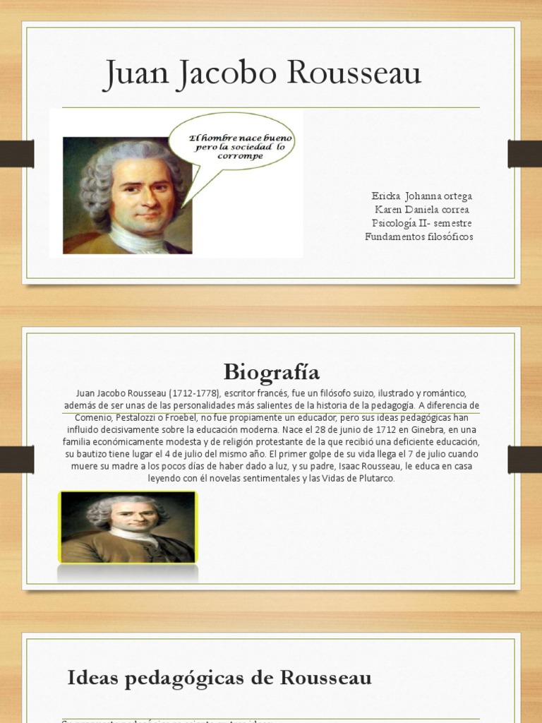 Juan Jacobo Rousseau | PDF | Jean-Jacques Rousseau | Era de iluminacion