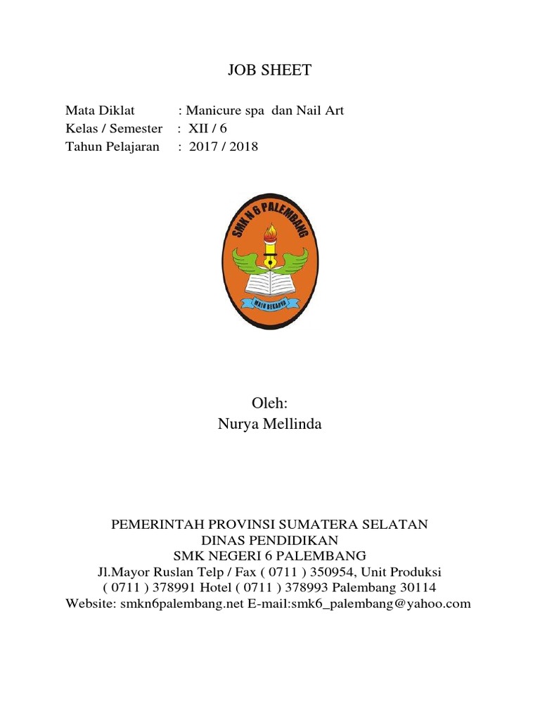 Jobsheet Nail Art - Arli Blog