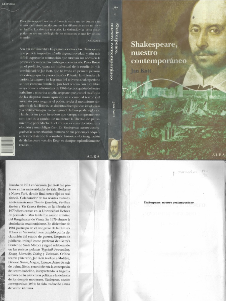 Jan Kott - Shakespeare, Nuestro Contemporaneo | PDF
