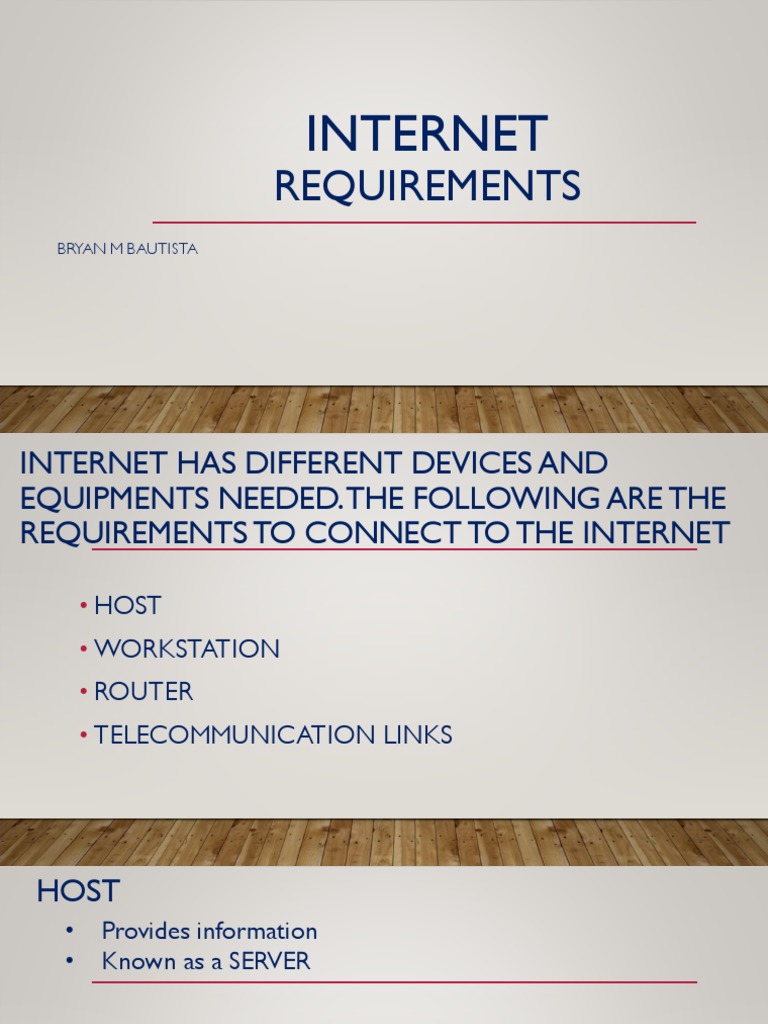 Internet Connection Requirements Guide | PDF | Technology & Engineering