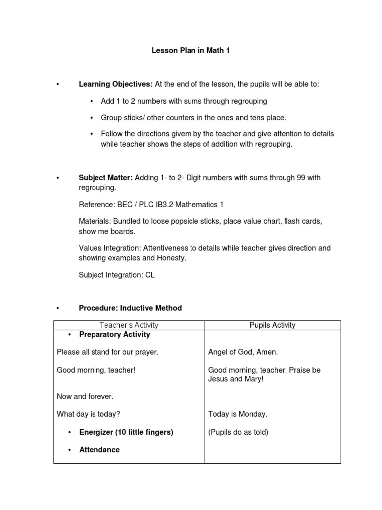 Adding It All Up: A Lesson Plan on Adding 1- and 2-Digit Numbers with ...