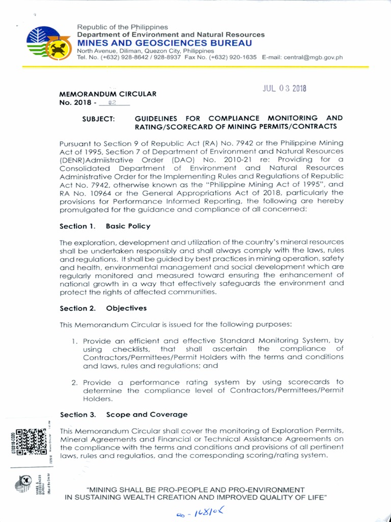 Memorandum For MGB Scorecard | PDF