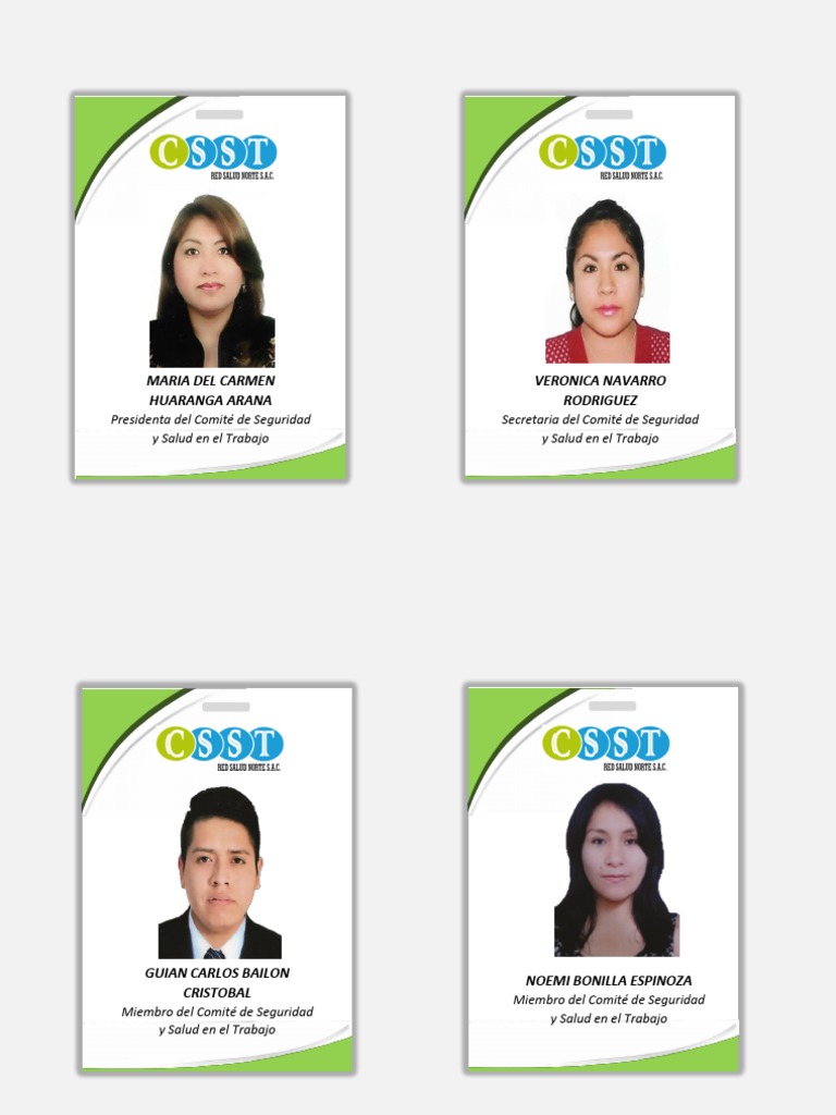 Fotocheck CSST - Red Salud S.A.C | PDF