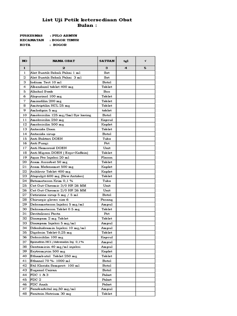 Format Uji Petik | PDF