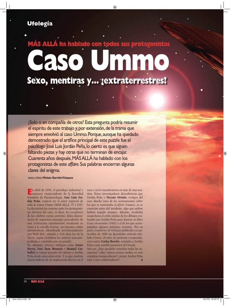 Ummo, Hablan Los Protagonistas, M.garrido, M.a.,Sep-2009 | PDF | Objeto volador no identificado ...