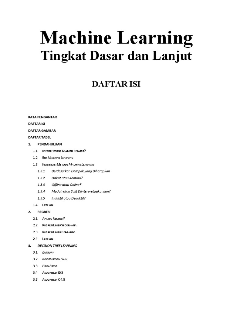 Panduan Dasar Machine Learning | PDF