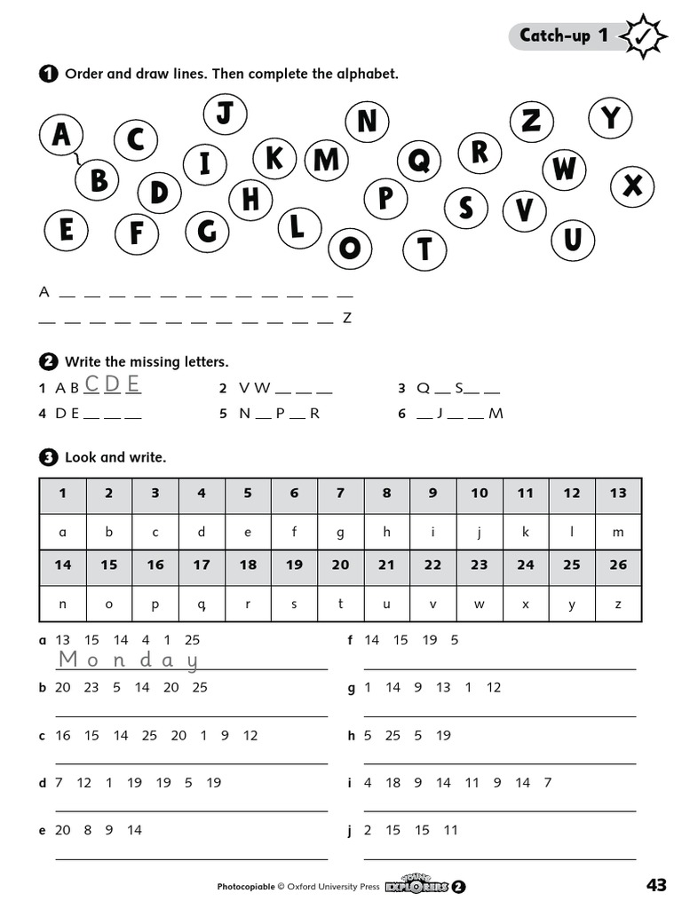 YOUNG EXPLORERS 2 - OXFORD Catch Up WOrksheets | PDF | Nature | Leisure