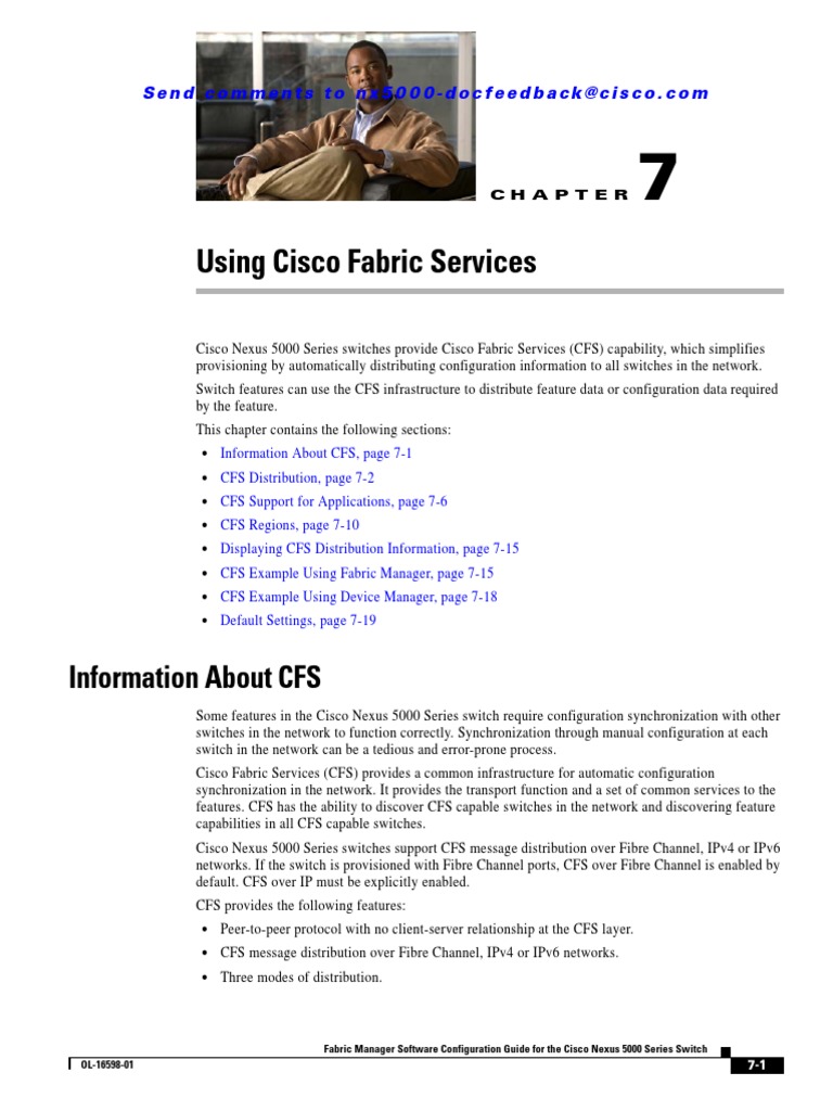 Using Cisco Fabric Services: Information About CFS | PDF | Internet ...