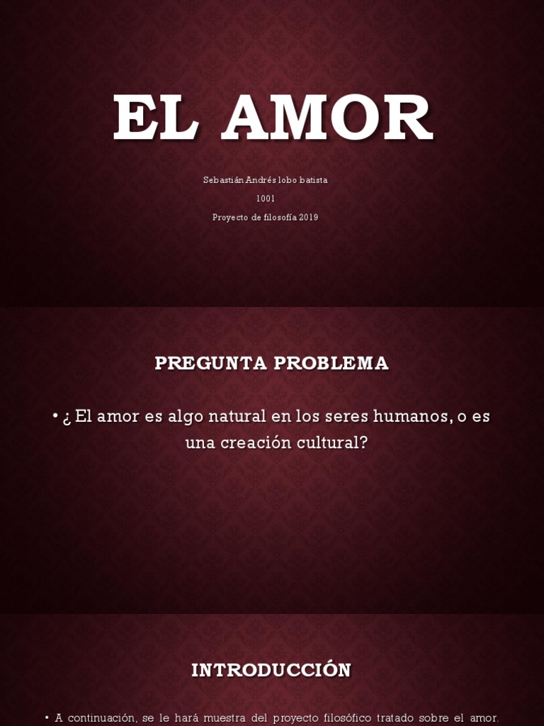 El Amor | PDF | Alma | Amor