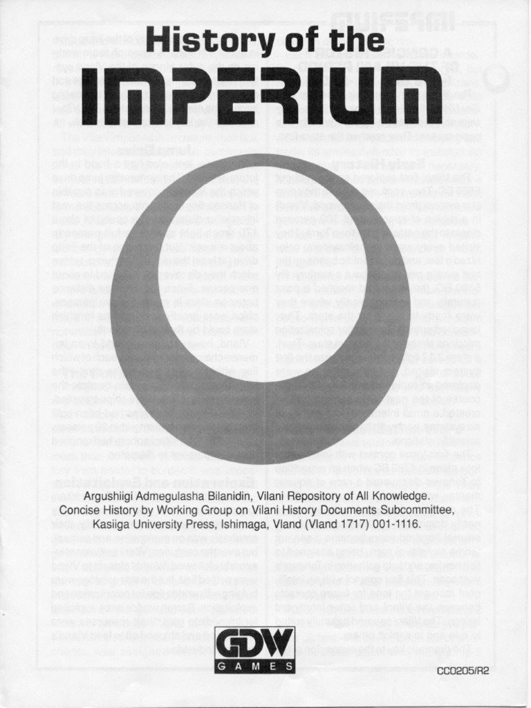 Imperium 2nd Edition: History of The Imperium | PDF