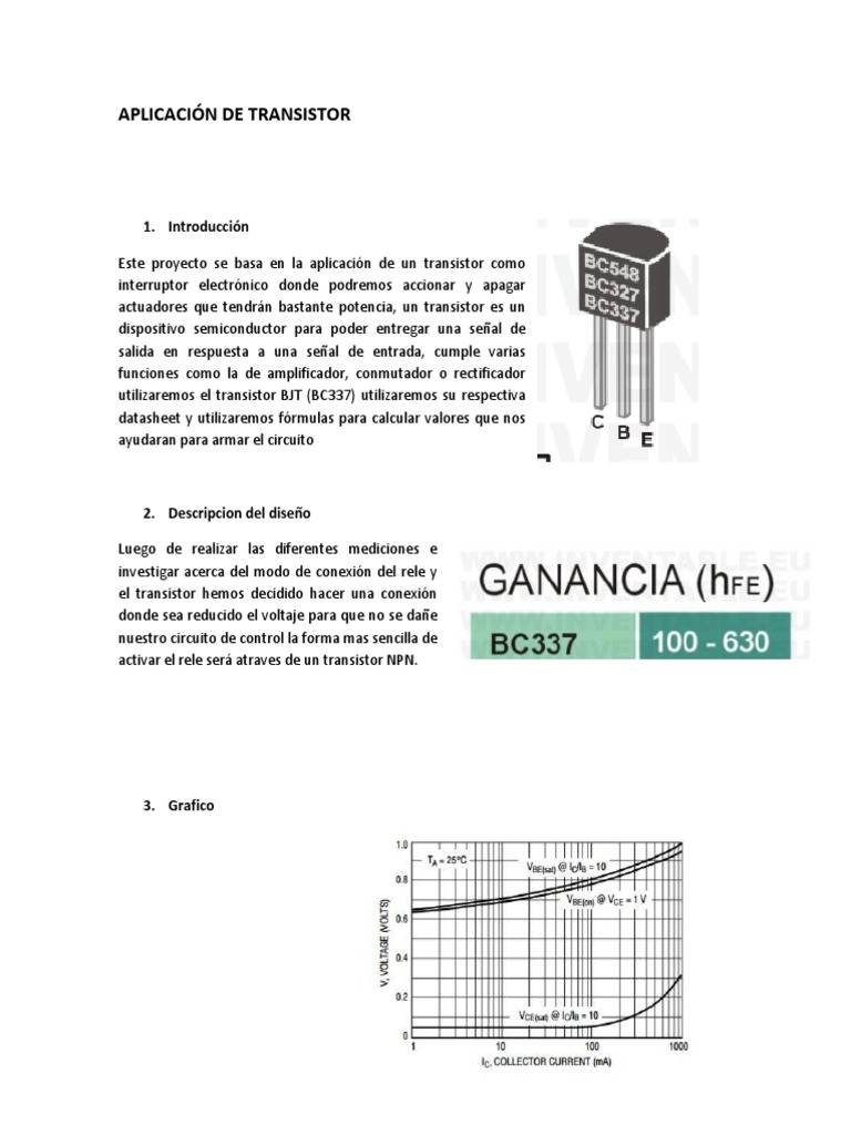 Aplicación de Transistor | PDF | Informática