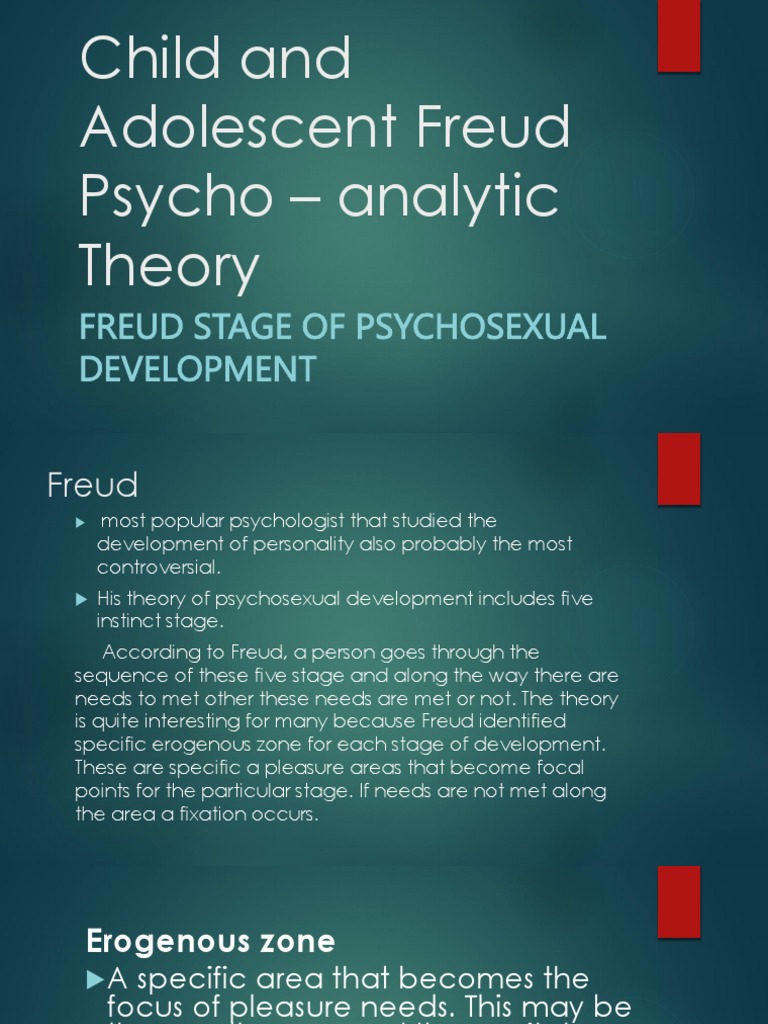 Child and Adolescent Freud Psycho Analytic TheoryFINAL | PDF | Id ...