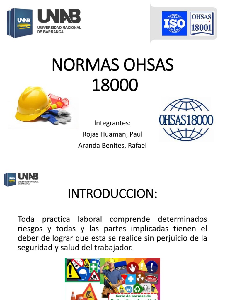 Normas Ohsas | PDF | Seguridad y salud ocupacional | La seguridad