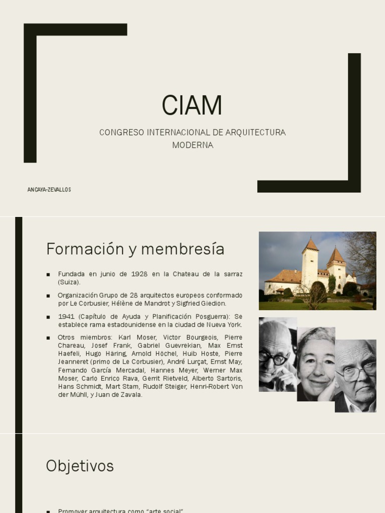 Ciam 1 | PDF | Arquitecto | Planificación