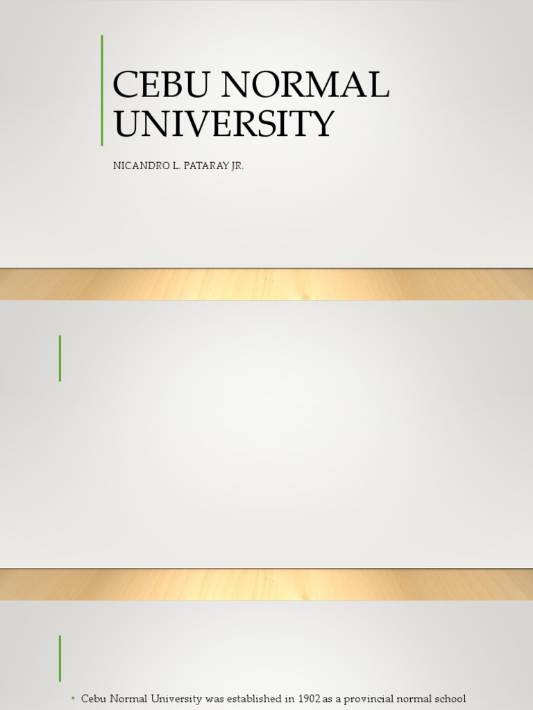 Cebu Normal University | PDF