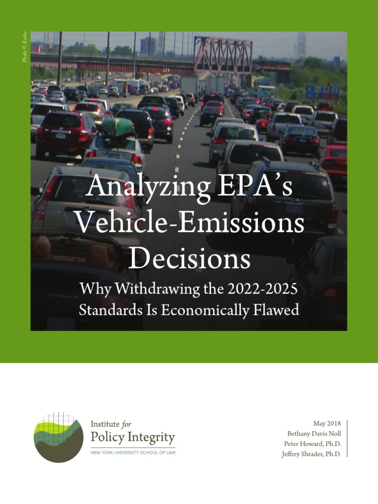 Analyzing EPA's Vehicle-Emissions Decisions | PDF | National Highway ...