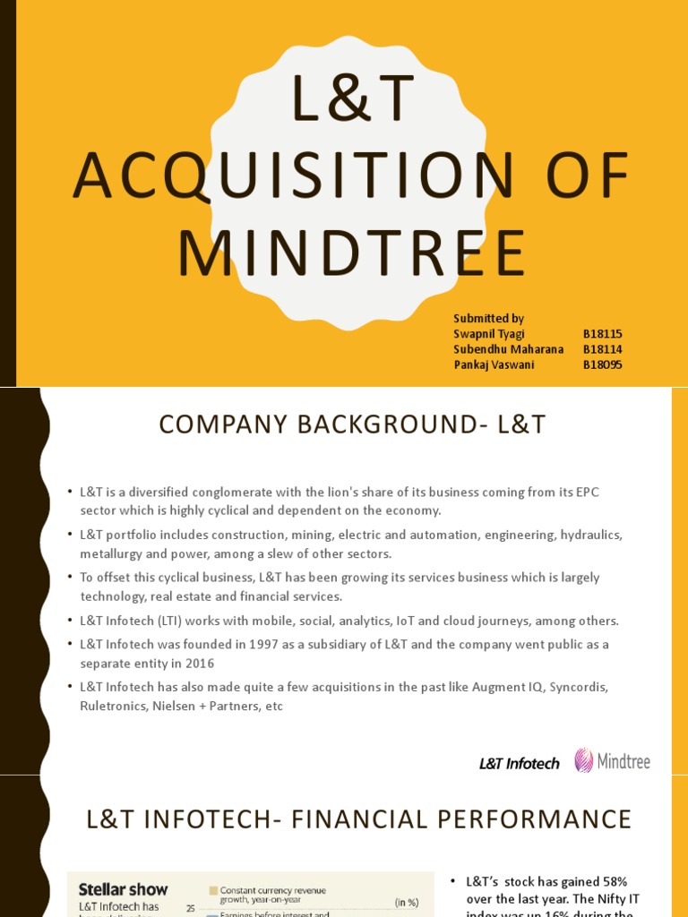 MACR L&T Takeover of Mindtree | PDF | Takeover | Share Repurchase