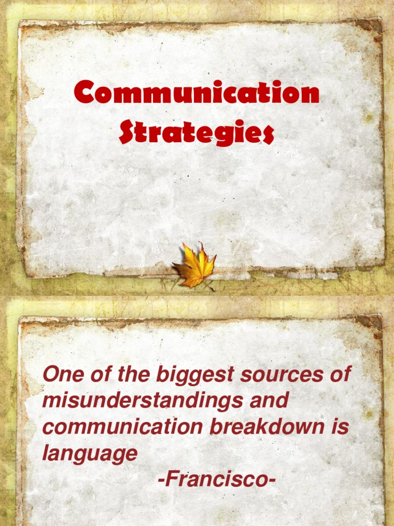 7 Communication Strategies | PDF | Conversation | News
