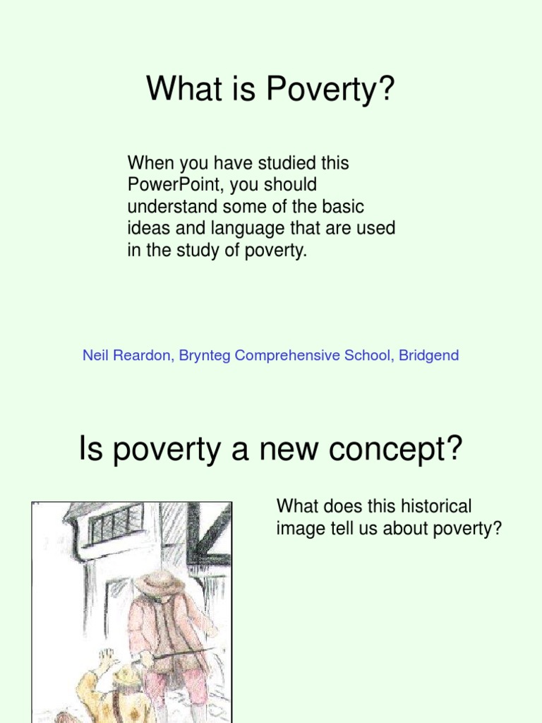 What Is Poverty | PDF | Poverty | Poverty & Homelessness