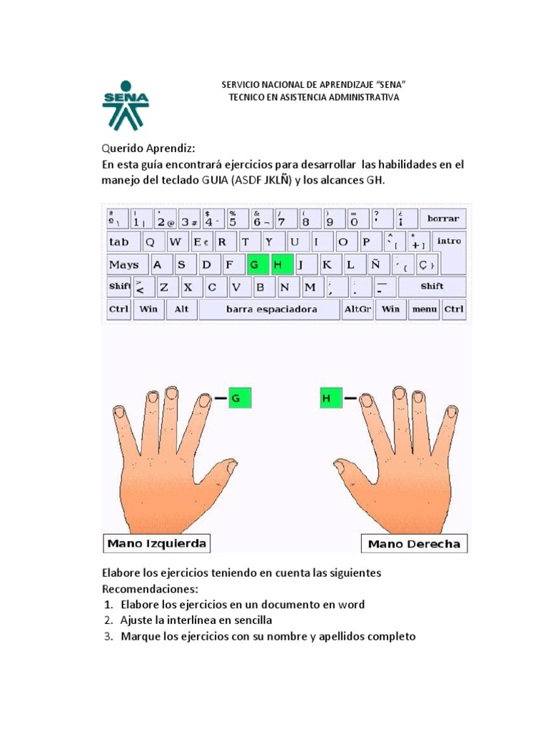 Ejercicios Teclado Guia y Alcances GH | PDF | Alimentos preparados ...