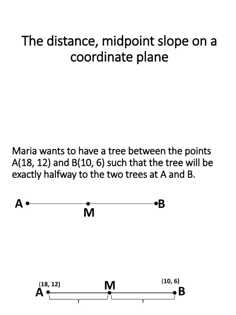 The Distance and Midpoint On A Coordinate Plane | PDF