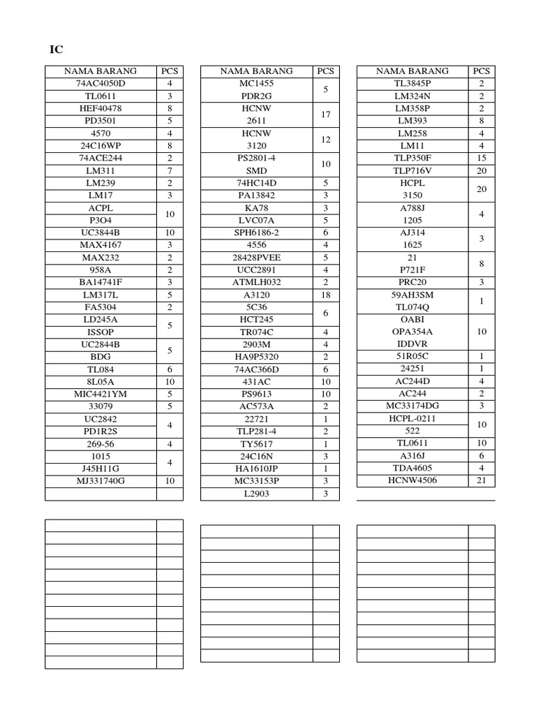 Komponen Word | PDF | Electronic Design | Electronic Circuits
