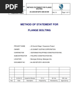 Bolt Tightening Procedure and Method Statement | PDF | Screw | Calibration