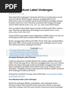 Cara Print Label Undangan 103 Paling Mudah | PDF